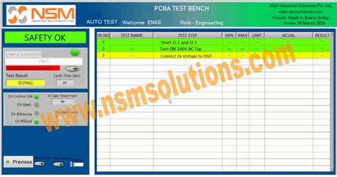 Ict In Circuit Test Bench Nsm Industrial Solutions Pvt Ltd