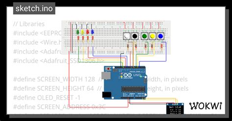 Oled Test 2 Wokwi Esp32 Stm32 Arduino Simulator