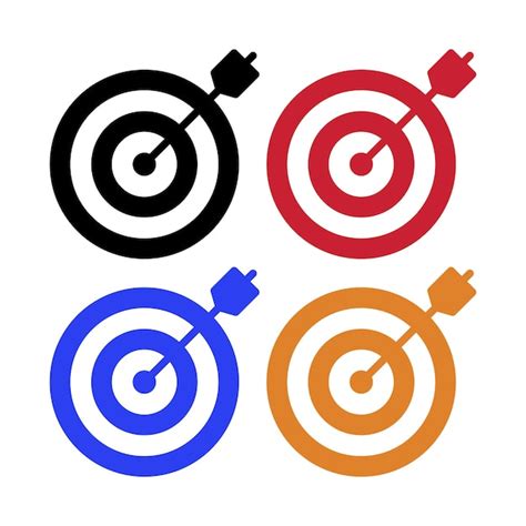 Objetivos Múltiples Colores Vector Premium