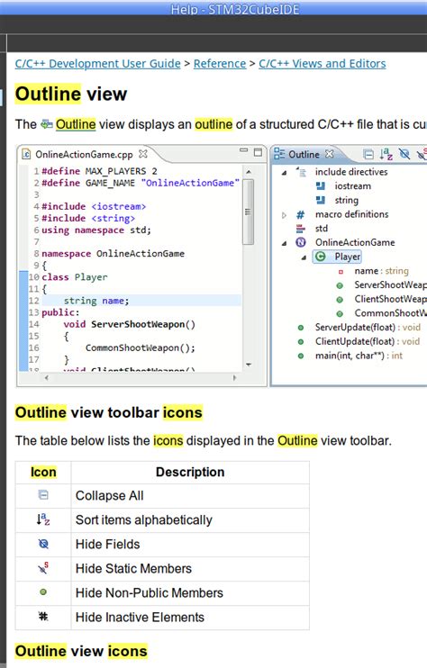 Solved Symbol Definition For Outline View In Stm32cubeide Stmicroelectronics Community