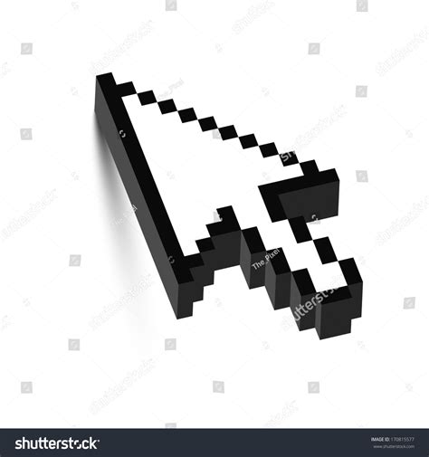 D Mouse Arrow Cursor Shadow Stock Illustration Shutterstock
