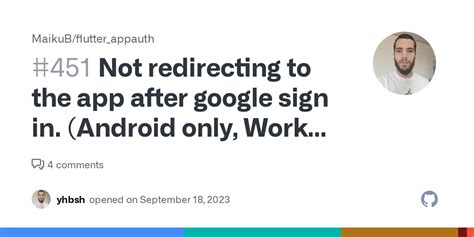 Not Redirecting To The App After Google Sign In Android Only Works As Intended In IOS