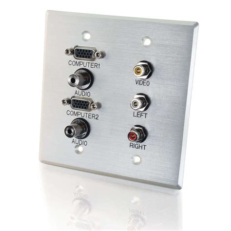 Dual Vga Dual 35mm Audio Composite Video And Rca Stereo Audio Pass