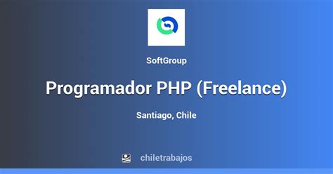 Programador Php Freelance Santiago Chiletrabajos