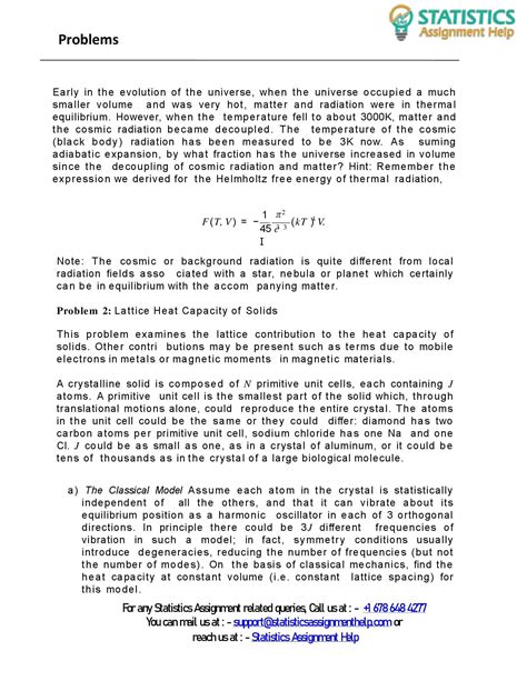 Statistical Physics Assignment Help Behance