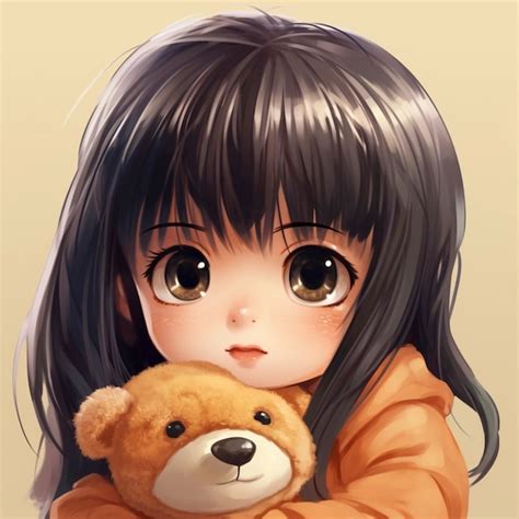Premium Ai Image Cute Anime Girl Holding Bunny