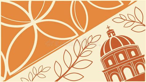 Elegant Architectural Elements Classical Dome And Foliage Vector
