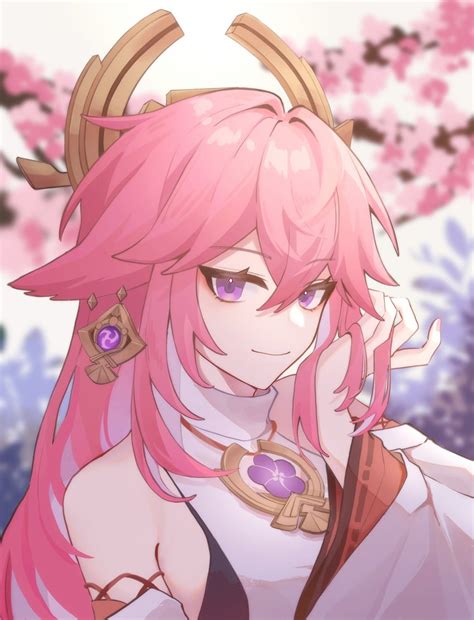 Yae Miko Genshin Impact Drawn By Skye Danbooru