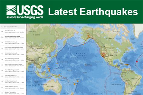 Usgs Earthquake Recent List