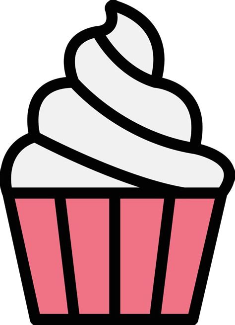 Cup Cake Vector Icon Design Illustration 21677583 Vector Art At Vecteezy