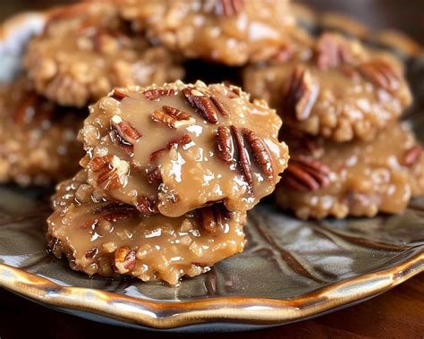 No Bake Coconut Pecan Praline Cookies Easy Sweet Treat Youll Love