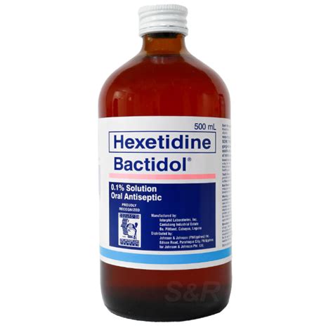 Hexetidine Bactidol Oral Antiseptic Solution 500ml Lazada Ph
