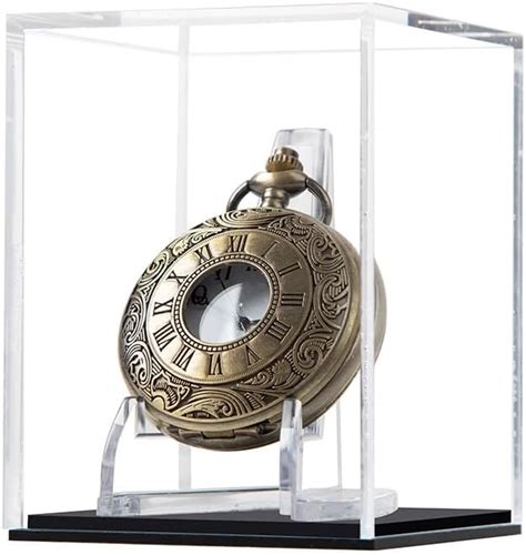 Pocket Watch Display Case Display Stand Cube Holder Clear