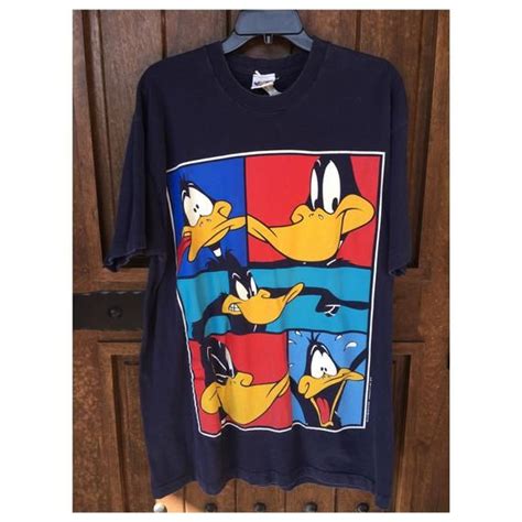 90s Vintage Looney Tunes Daffy Duck 1996 Warner Bros Oversized Etsy