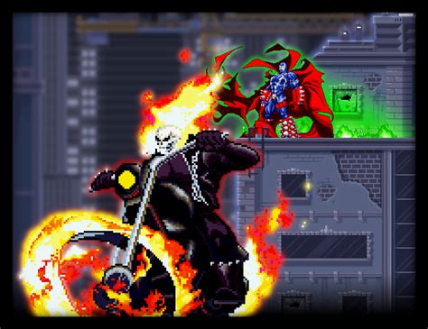 Ghost Rider Vs Spawn Sprites By Justadremer On Deviantart