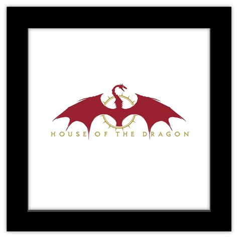 Gallery Pops House Of The Dragon Emblem Wall Art Black Framed