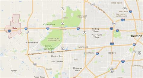 Katy Tx County Map City Katy To See More Development Northwest Of I 10