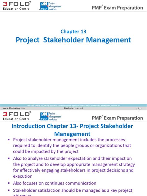 13 Project Stakeholder Management Pdf Project Management Information