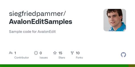 GitHub Siegfriedpammer AvalonEditSamples Sample Code For AvalonEdit