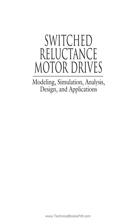 Solution Switched Reluctance Motor Drives Modeling Simulation Analysis