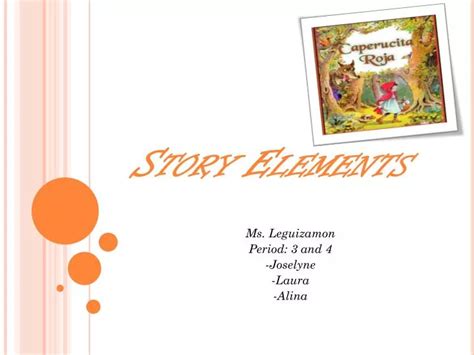 PPT Story Elements PowerPoint Presentation Free Download ID 2319941