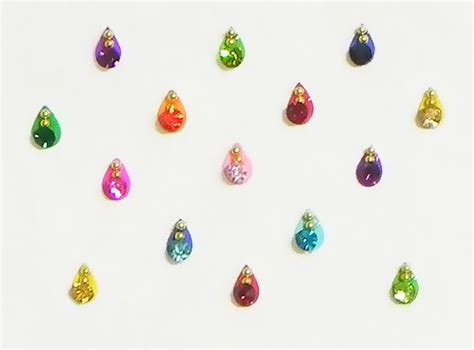 Multicolor Small Bindis With Stone
