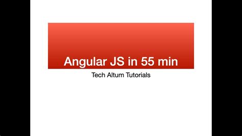 Angular Js In 1 Hour Learn Angular Js In 1 Hour Angular Js 18