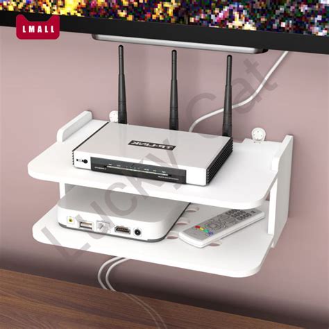 SG STOCK Cm Wifi Router Socket Storage Box Router Storage Box Wifi Storage Box Wall Hanging