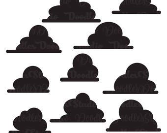 Cloud Svg Nursery Cut Files Digital Download Etsy