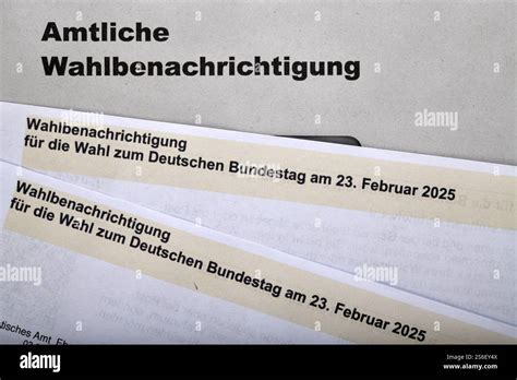Official Election Notification For The Bundestag Election On 23