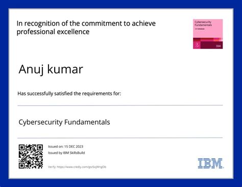 Completed Ibm Skill Program In Cybersecurity Anuj Kumar Posted On The Topic Linkedin
