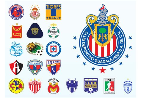 Logos Del Fútbol Mexicano 68000 Vector En Vecteezy