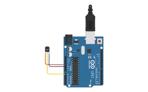 Circuit Design Practica 2 Sensor De Temperatura Tinkercad