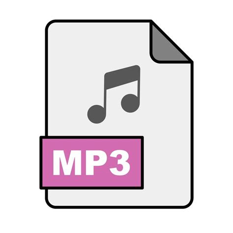 Flat Design Mp3 File Icon 58749943 Vector Art At Vecteezy