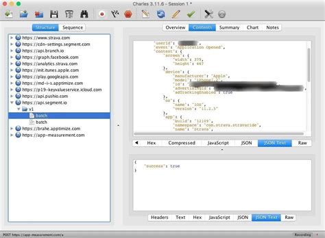 how to use charles proxy to view the data your mobile apps send