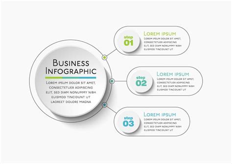 비즈니스 데이터 시각화 Infographic 배경 템플릿 프리미엄 벡터