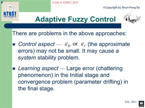 Ideas And Problems In Adaptive Fuzzy Controlcmlc2011ppt