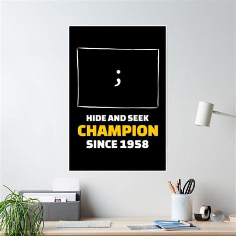 hide and seek champion funny programming jokes poster for sale by programming jokes