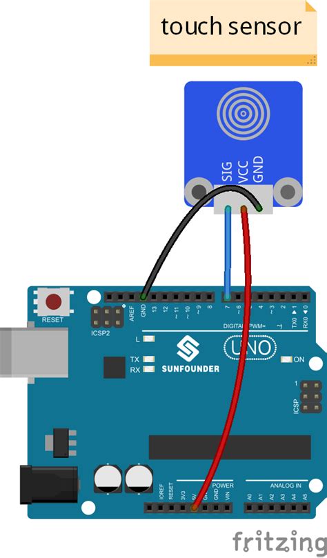 lesson 15 touch switch — sunfounder sensor kit v2 for arduino documentation