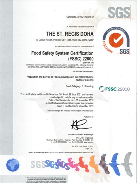 Fssc 22000 Certificate Pdf