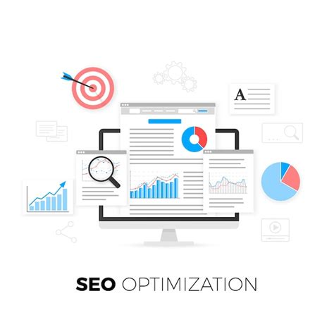 Premium Vector Seo Optimization Concept Search Engine Optimization Strategy Data Analytics