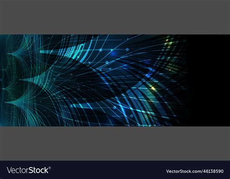 Neural Network Concept Connected Cells With Links Vector Image