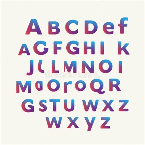A Colorful Stylized Alphabet Featuring Uppercase And Lowercase Letters