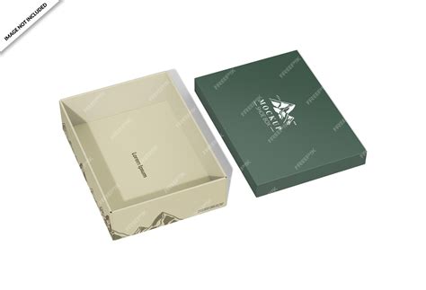 Premium Psd Rectangular Shoe Box Package Mockup