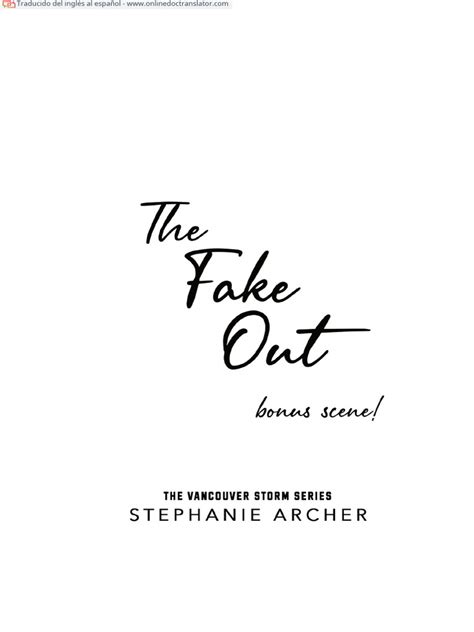 The Fake Out Bonus Scene Stephanie Archerenes Pdf