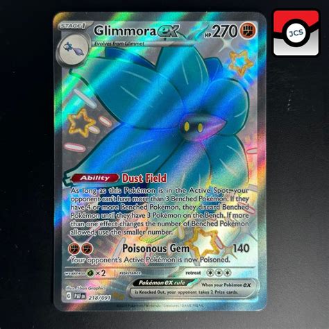 Glimmora Ex 218091 Paldean Fates Pokemon Tcg Shopee Malaysia