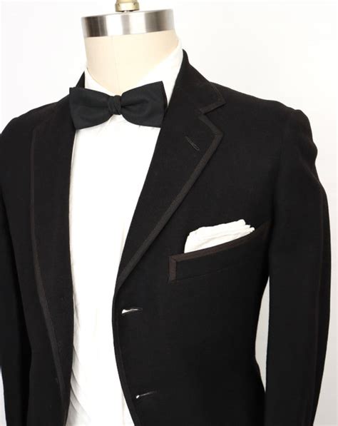 1910s 20s Brooks Brothers Tuxedo Coat With Tails Me… Gem