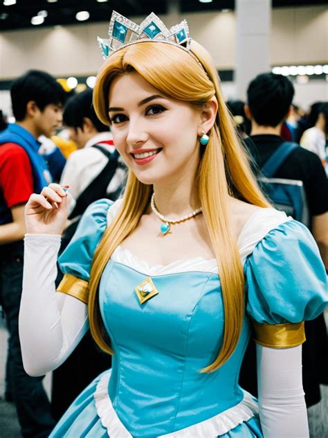 Princess Rosalina Cosplay Portrait At Anime Convention Swap Face