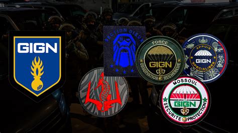 Les Insignes écussons Du Gign De 1973 à Aujourdhui Gign Historique