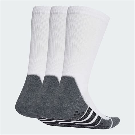 Adidas Performance Grip Climacool Cushioned Crew Socks 3 Pairs White